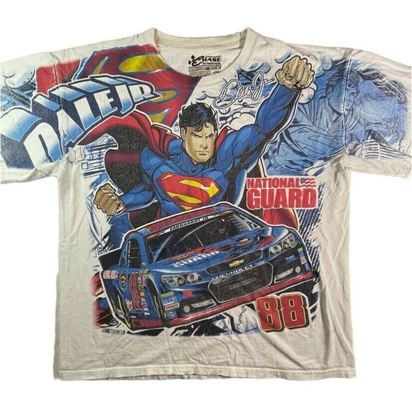 Chase | Shirts | Dale Earnhardt Jr Superman All Over Print Shirt Nascar ...